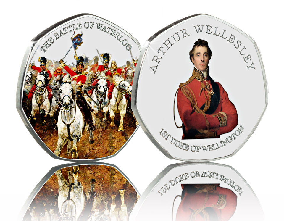 Duke of Wellington, Waterloo - Colour – The Commemorative Coin Company
