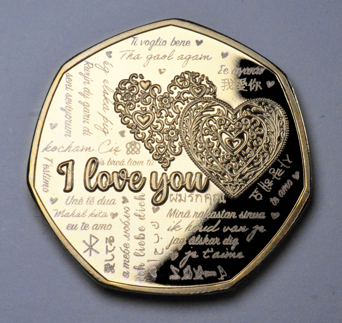 Happy Valentines Day 'I Love You' - 24ct Gold – The Commemorative Coin ...