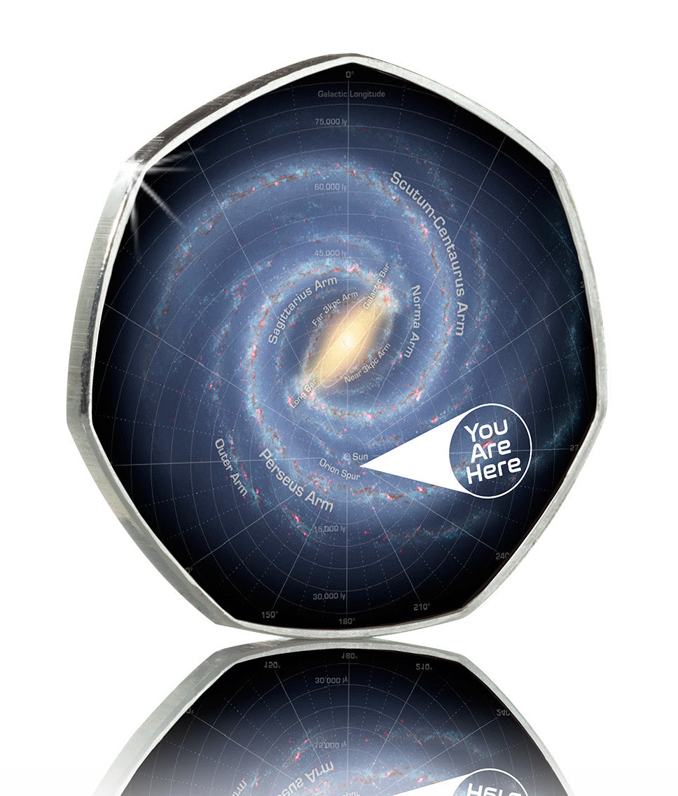 The Milky Way Galaxy - Full Colour – The Commemorative Coin Company