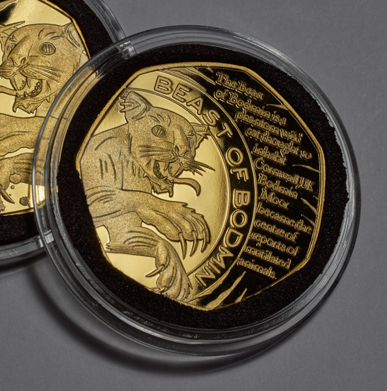 The Beast of Bodmin Moor - 24ct Gold – The Commemorative Coin Company