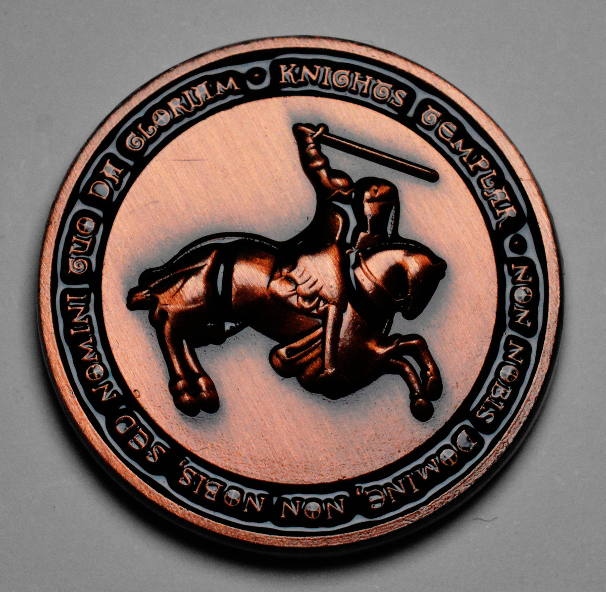 Masonic Knights Templar with Blue Enamel - Antique Copper – The ...