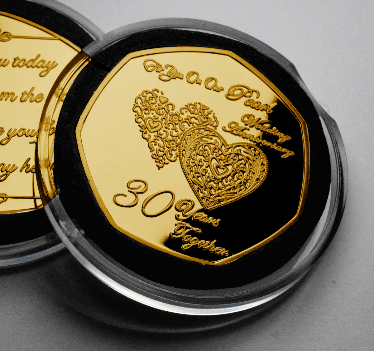 On Our 30th Wedding Anniversary - 24ct Gold – The Commemorative Coin ...