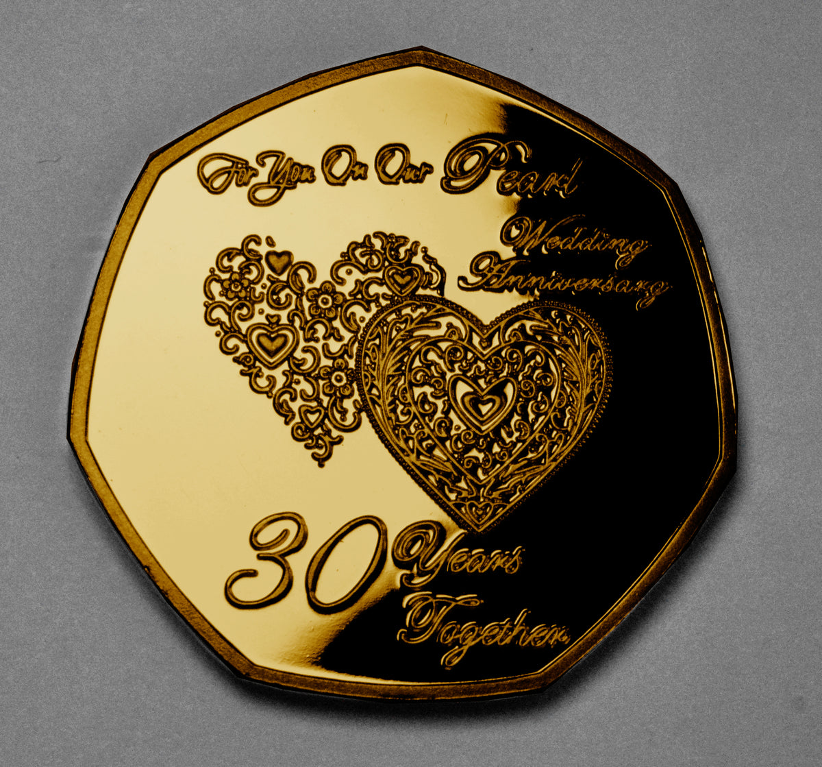 On Our 30th Wedding Anniversary - 24ct Gold – The Commemorative Coin ...
