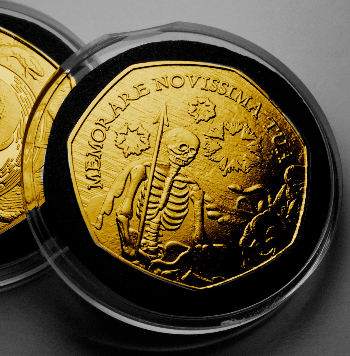 Memento Mori - MEMORARE NOVISSIMA TUA - 24ct Gold – The Commemorative ...