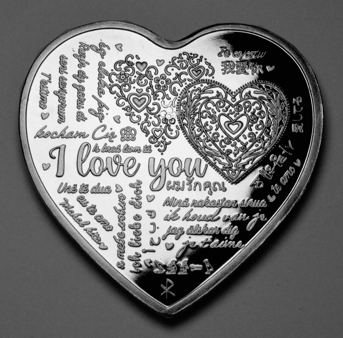Happy Valentine's Day - Silver Heart – The Commemorative Coin Company
