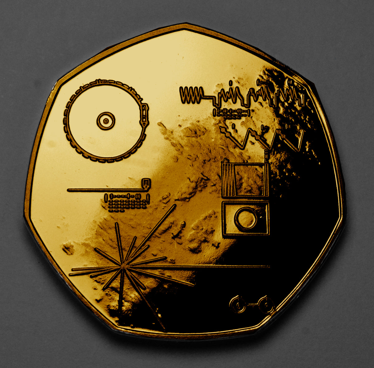 Voyager 1 Space Probe - 24ct Gold – The Commemorative Coin Company