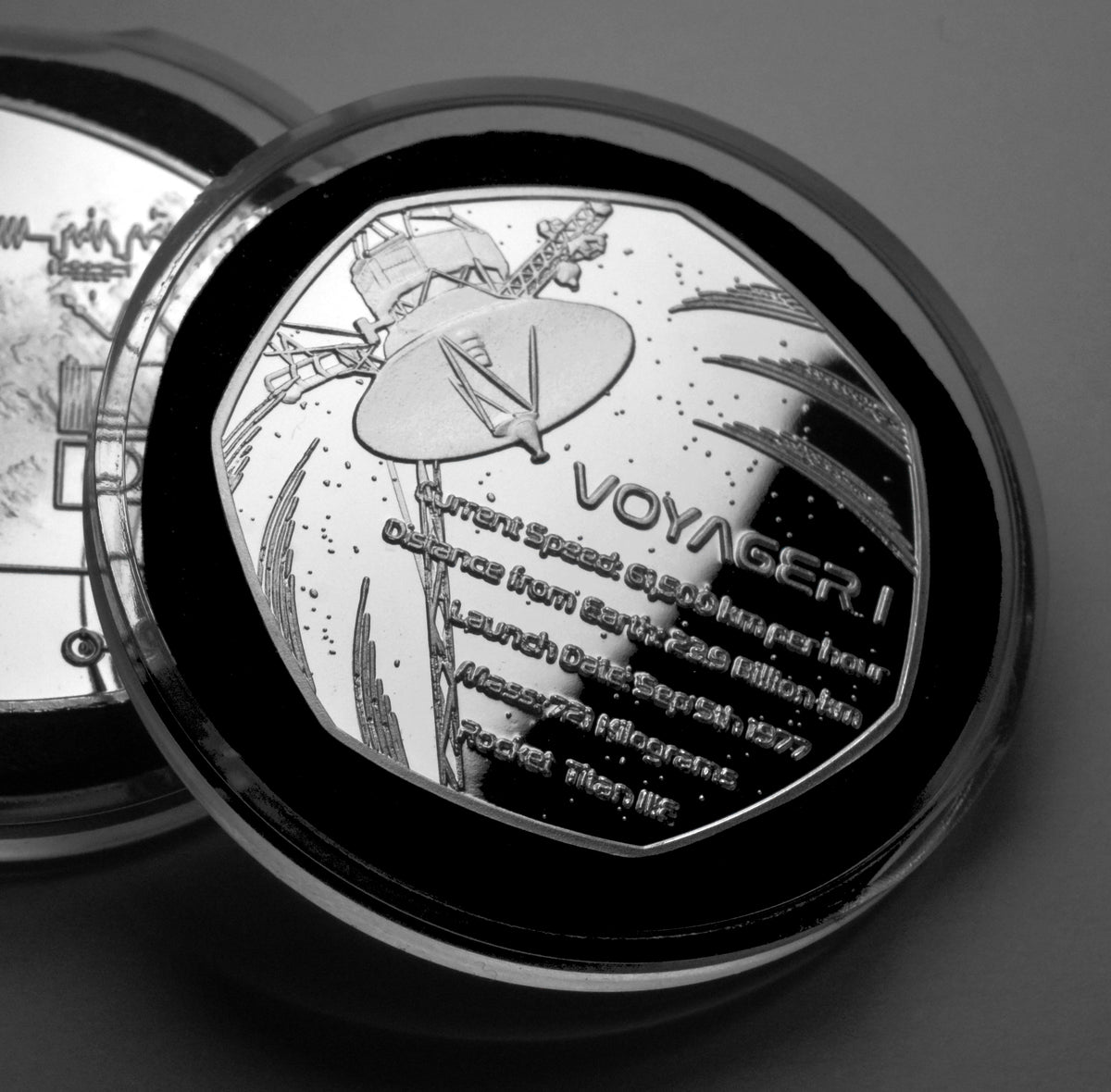 Voyager 1 Space Probe - Silver – The Commemorative Coin Company