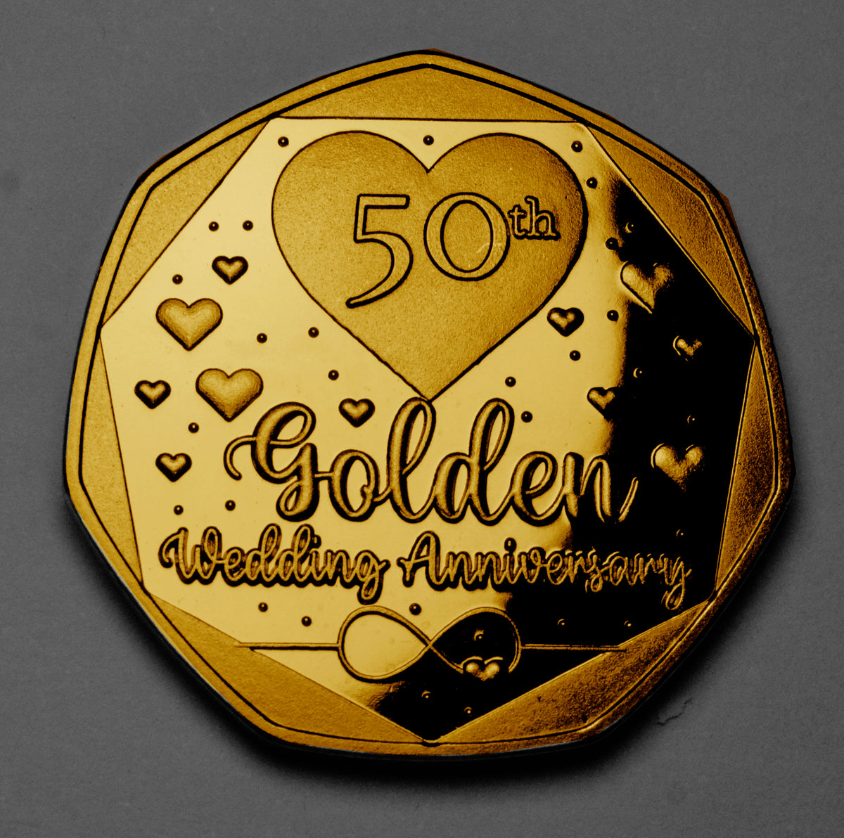 50th Wedding Anniversary - 24ct Gold – The Commemorative Coin Company