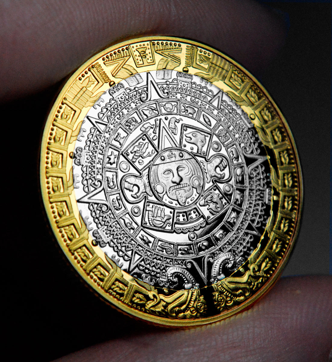 Aztec/Mayan Calendar - Dual Metal – The Commemorative Coin Company