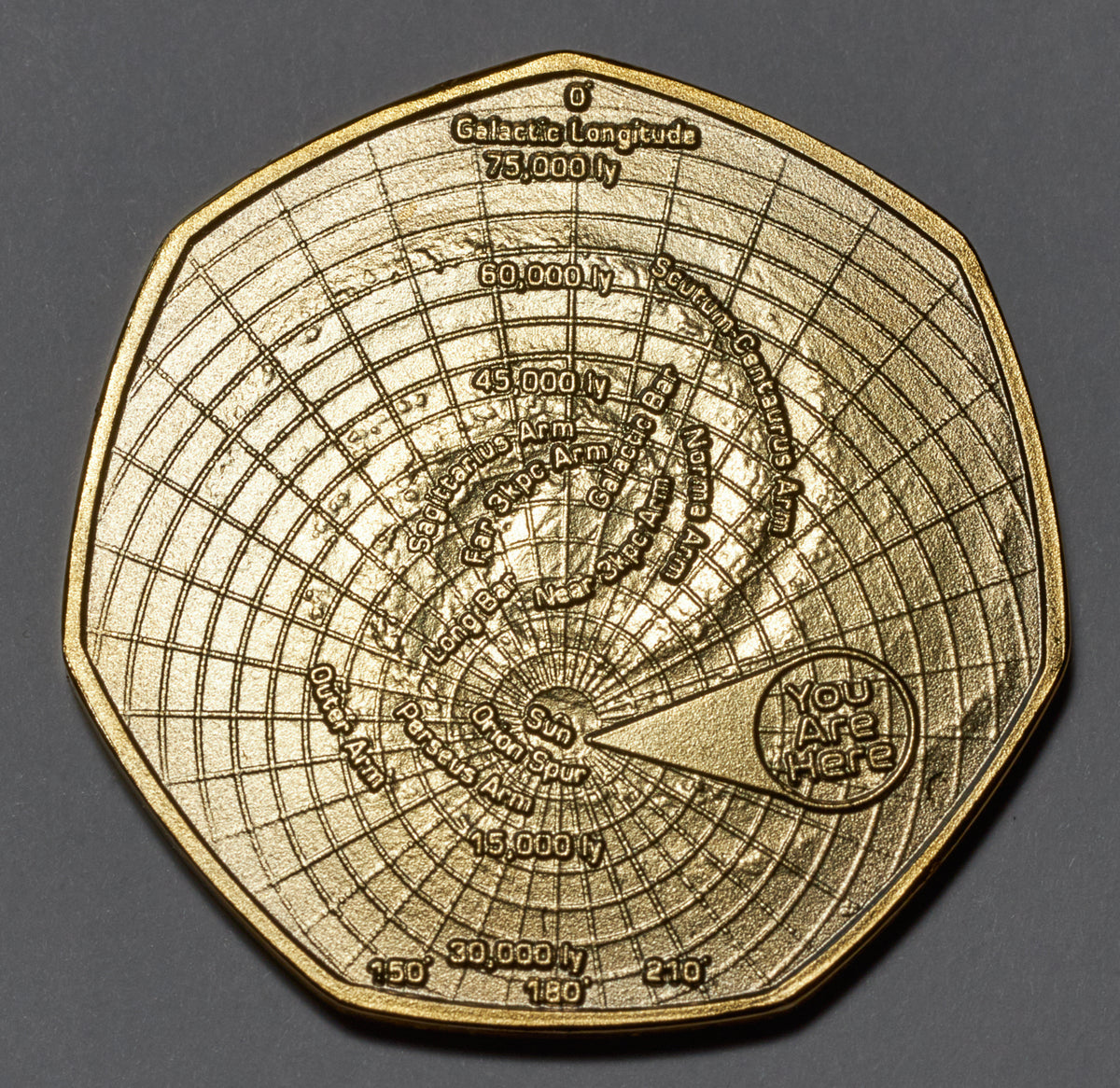 The Milky Way Galaxy - 24ct Gold – The Commemorative Coin Company