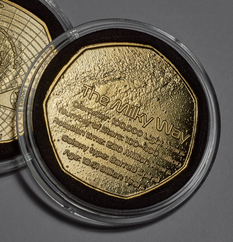 The Milky Way Galaxy - 24ct Gold – The Commemorative Coin Company