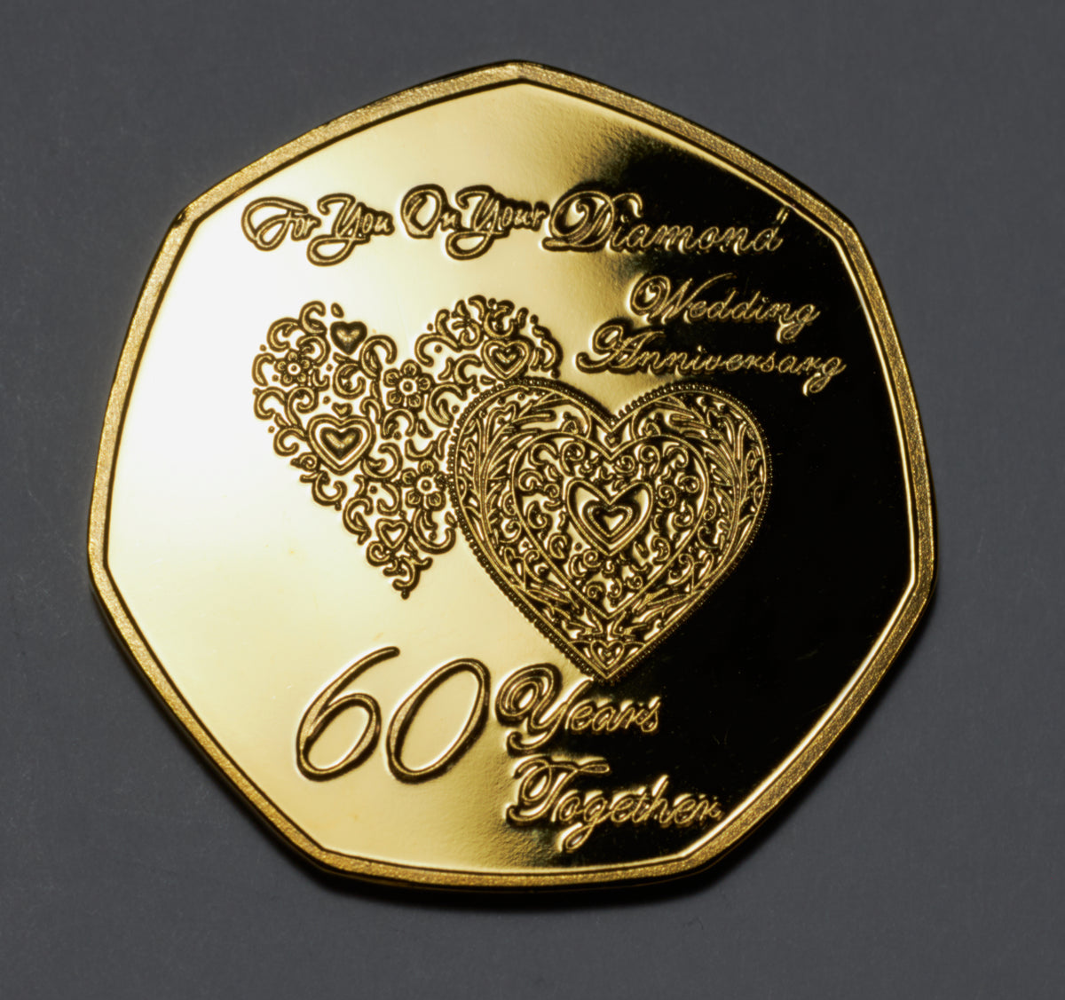 On Your 60th Diamond Wedding Anniversary - 24ct Gold – The ...