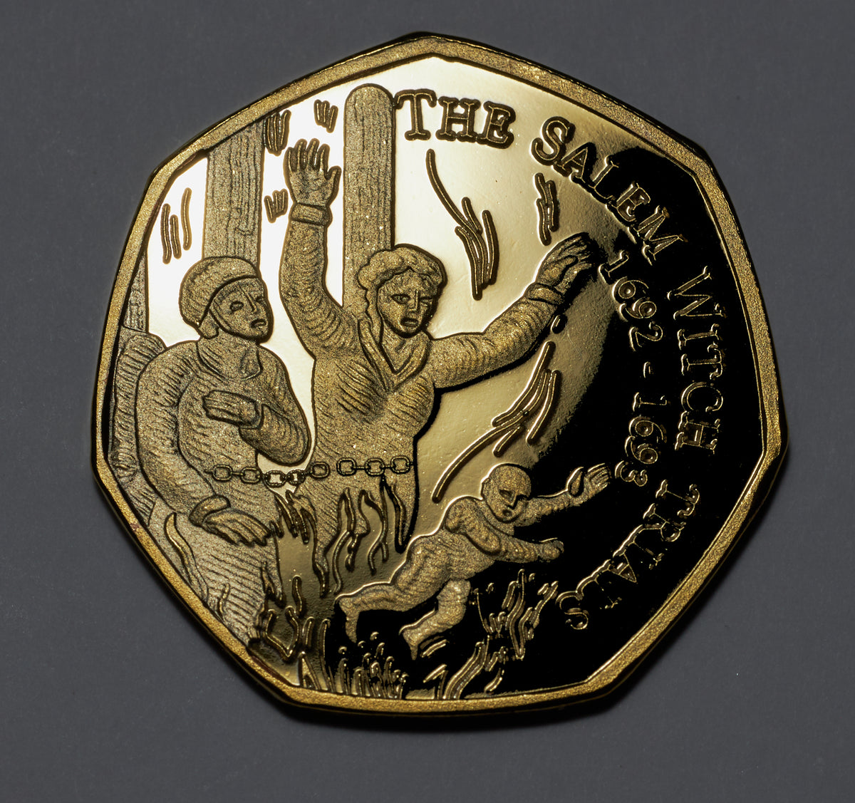 The Salem Witch Trials - 24ct Gold – The Commemorative Coin Company