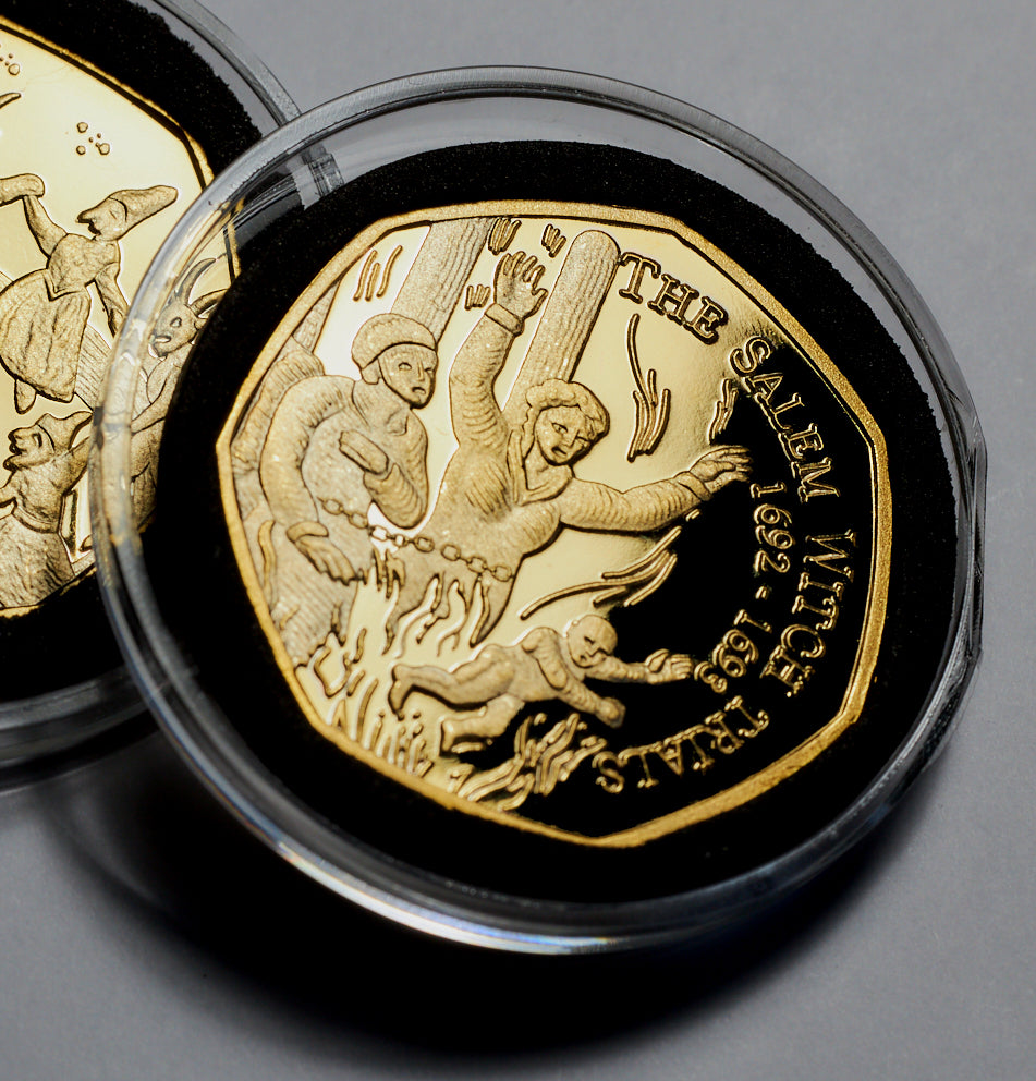 The Salem Witch Trials - 24ct Gold – The Commemorative Coin Company