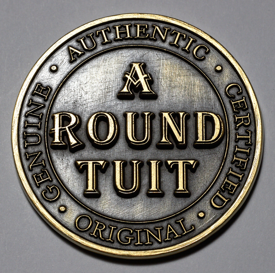 'A Round Tuit' - Antique Gold – The Commemorative Coin Company