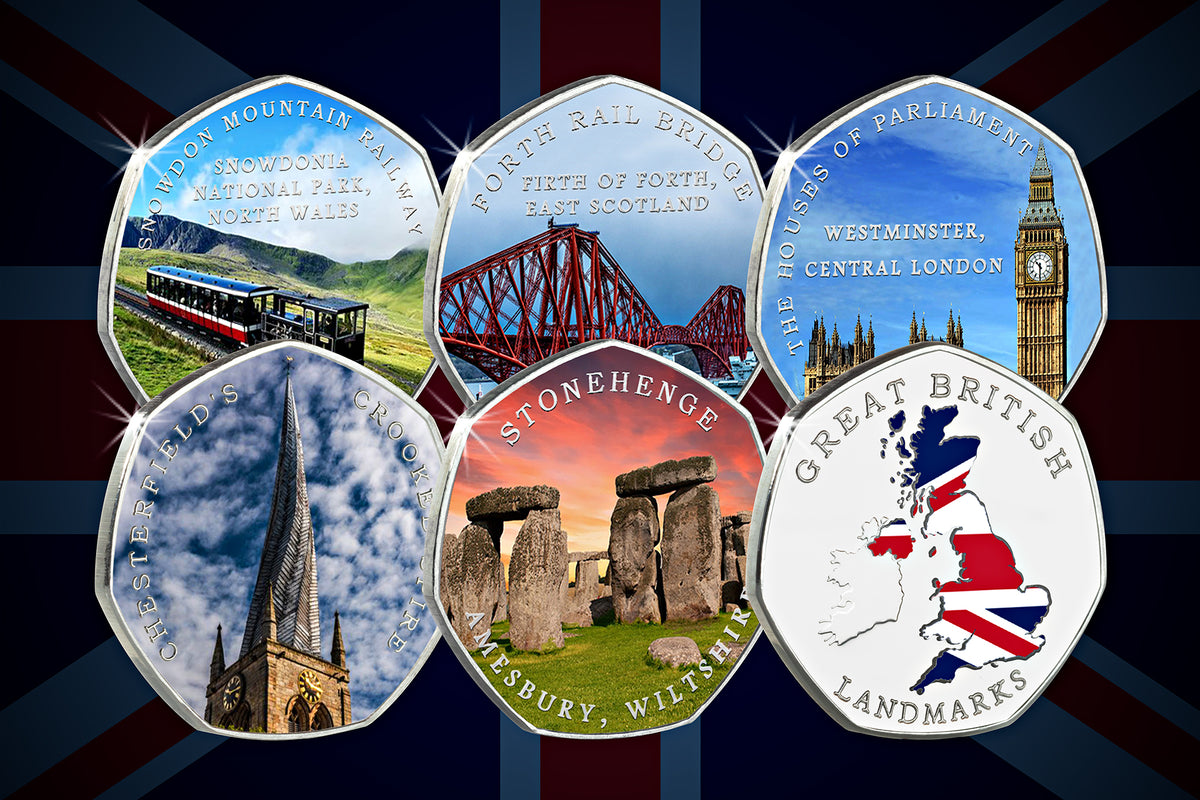 Full Set of Great British Landmarks (Full Colour) – The Commemorative ...