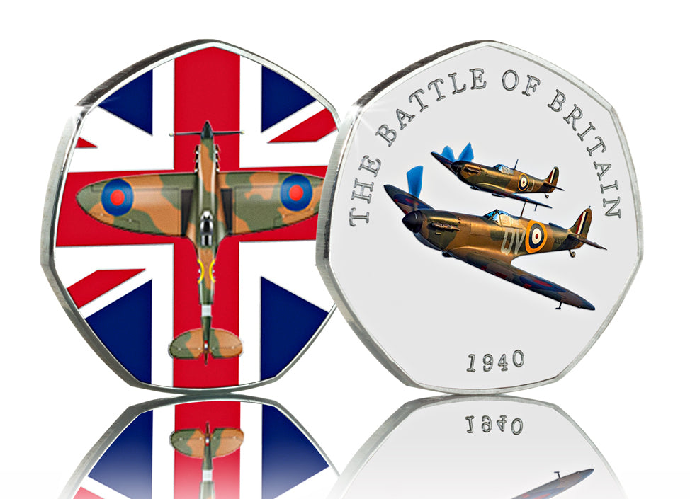 Battle of Britain, Spitfire - Colour – The Commemorative Coin Company