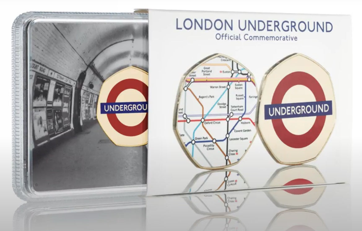 London Underground Official Full Colour Commemorative in Case - 24ct G ...