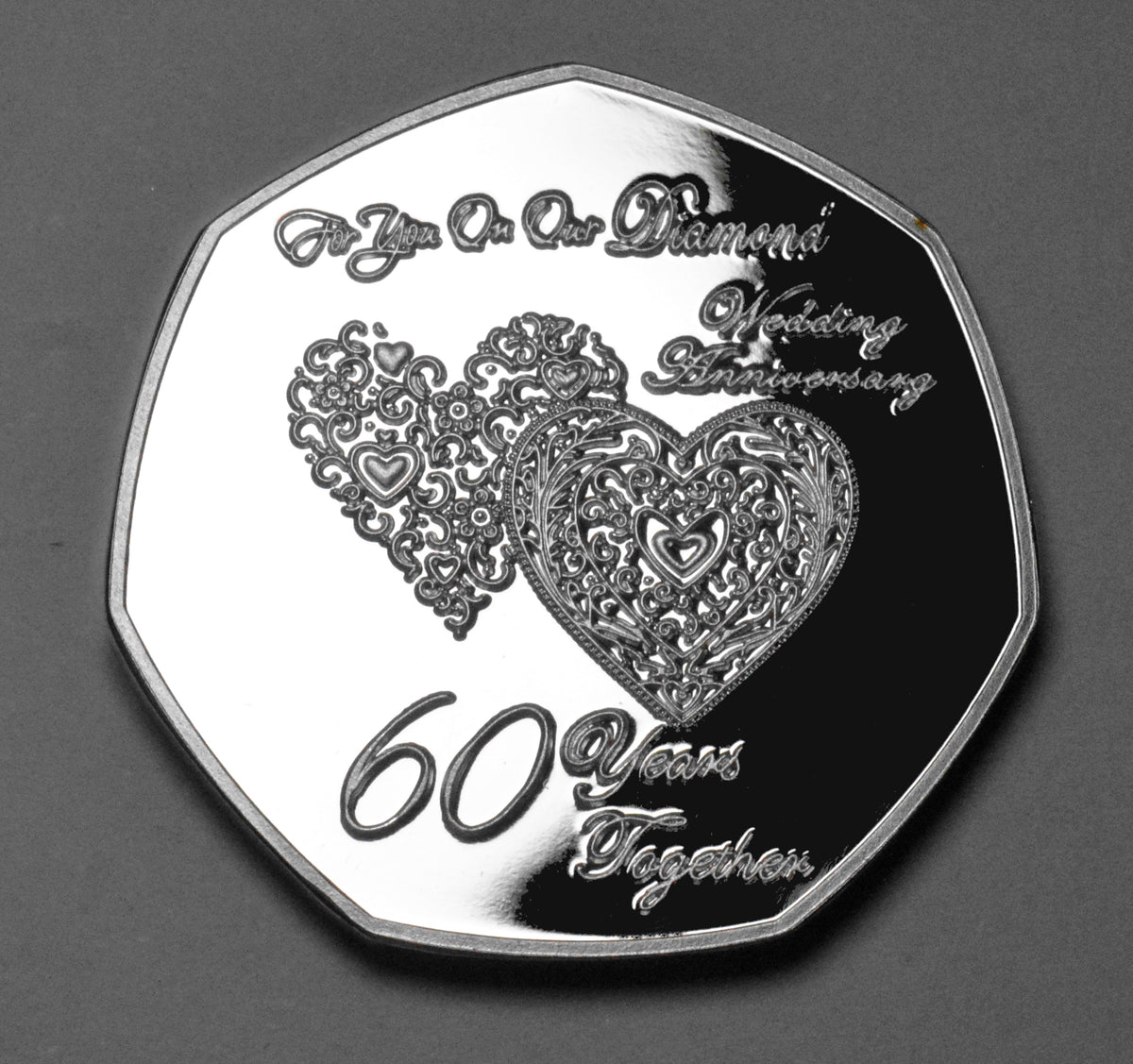 On Our 60th Wedding Anniversary - Silver – The Commemorative Coin Company