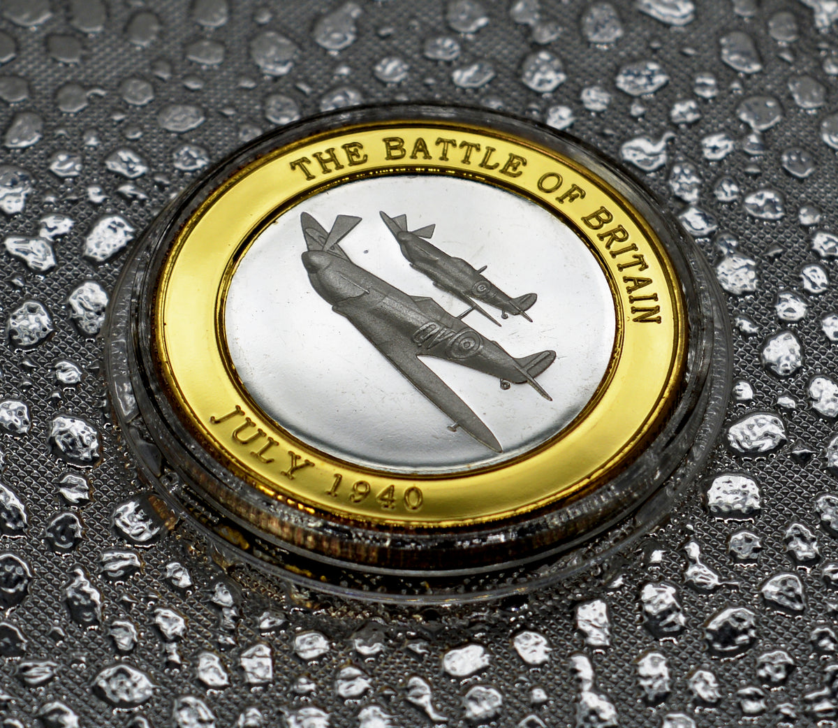 Battle of Britain, Spitfire - Silver & 24ct Gold with Colour – The ...