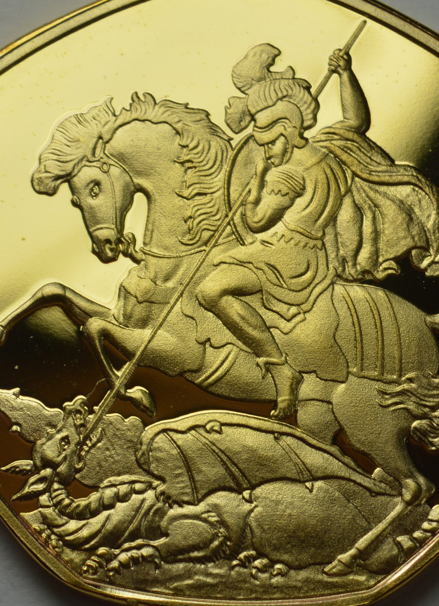 St. George & the Dragon - 24ct Gold – The Commemorative Coin Company