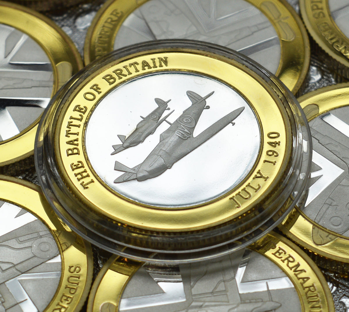 Battle of Britain, Spitfire - Silver & 24ct Gold – The Commemorative ...