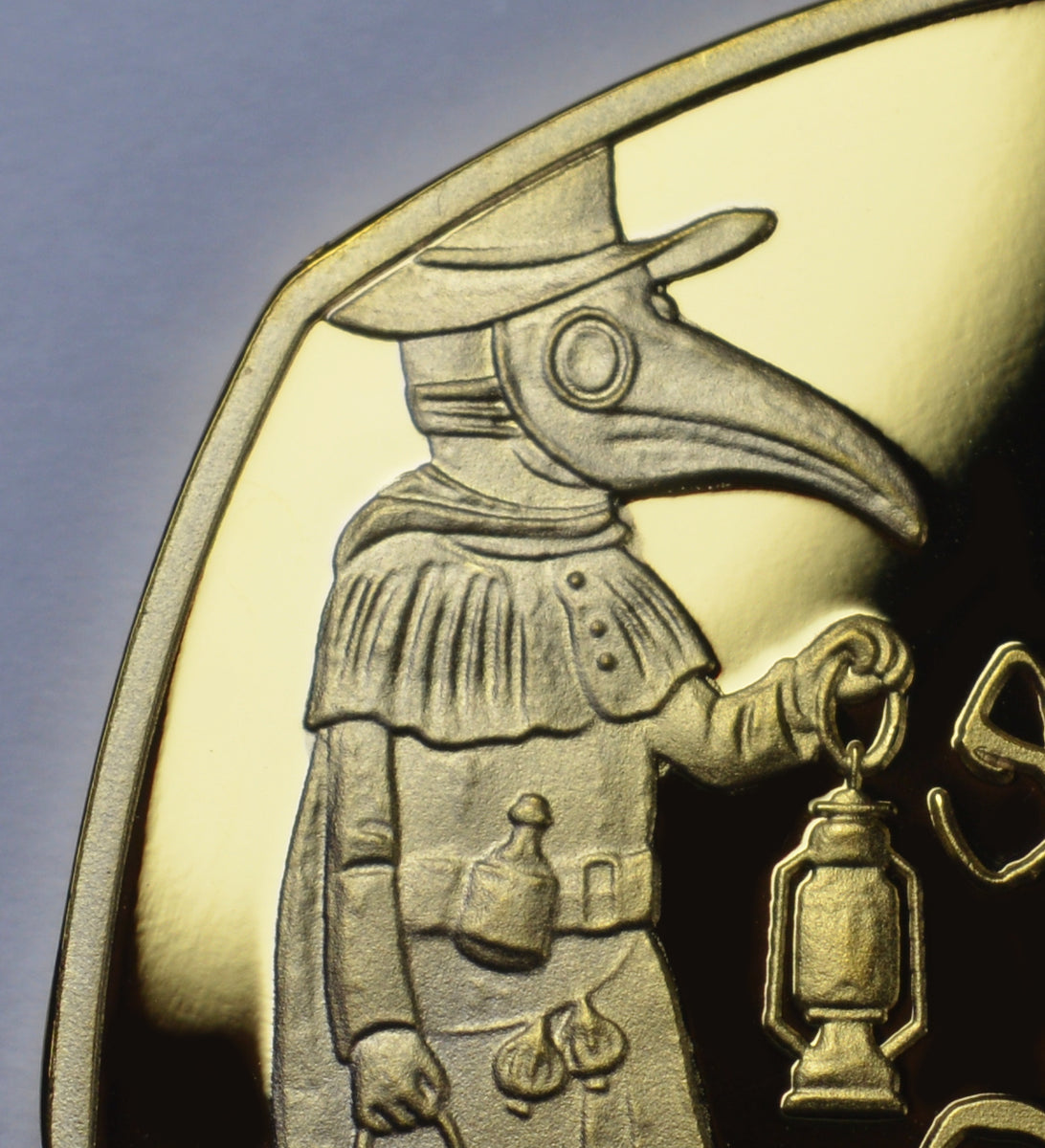 'I Survived 2020' Plague Doctor - Gold – The Commemorative Coin Company