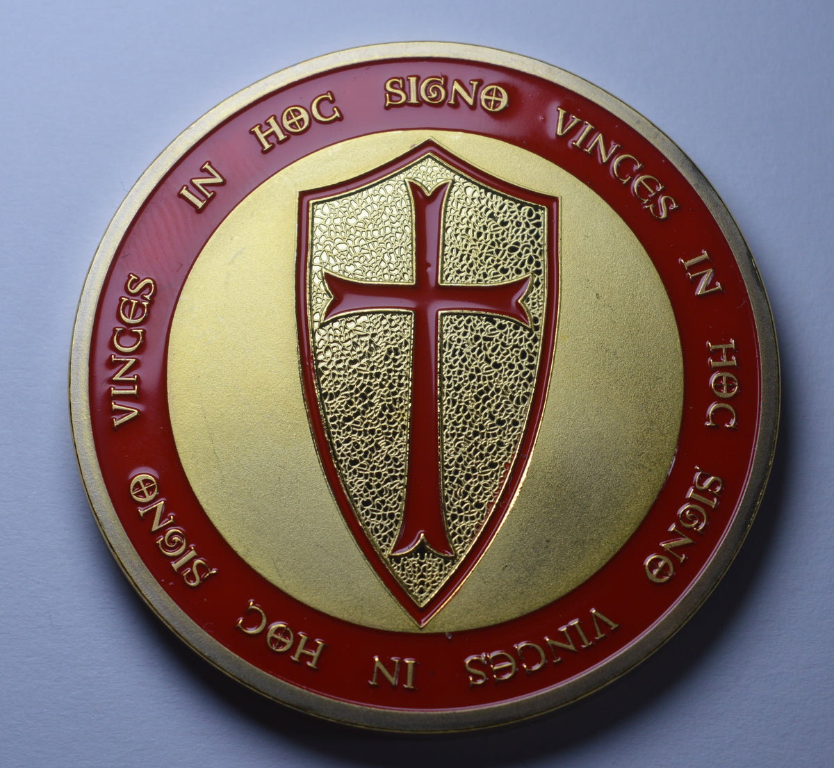 Knights Templar with Red Enamel - 24ct Gold – The Commemorative Coin ...