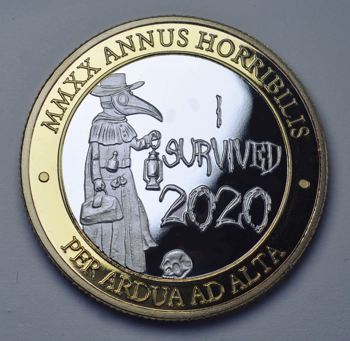 'I Survived 2020' Plague Doctor - Silver & 24ct Gold – The ...