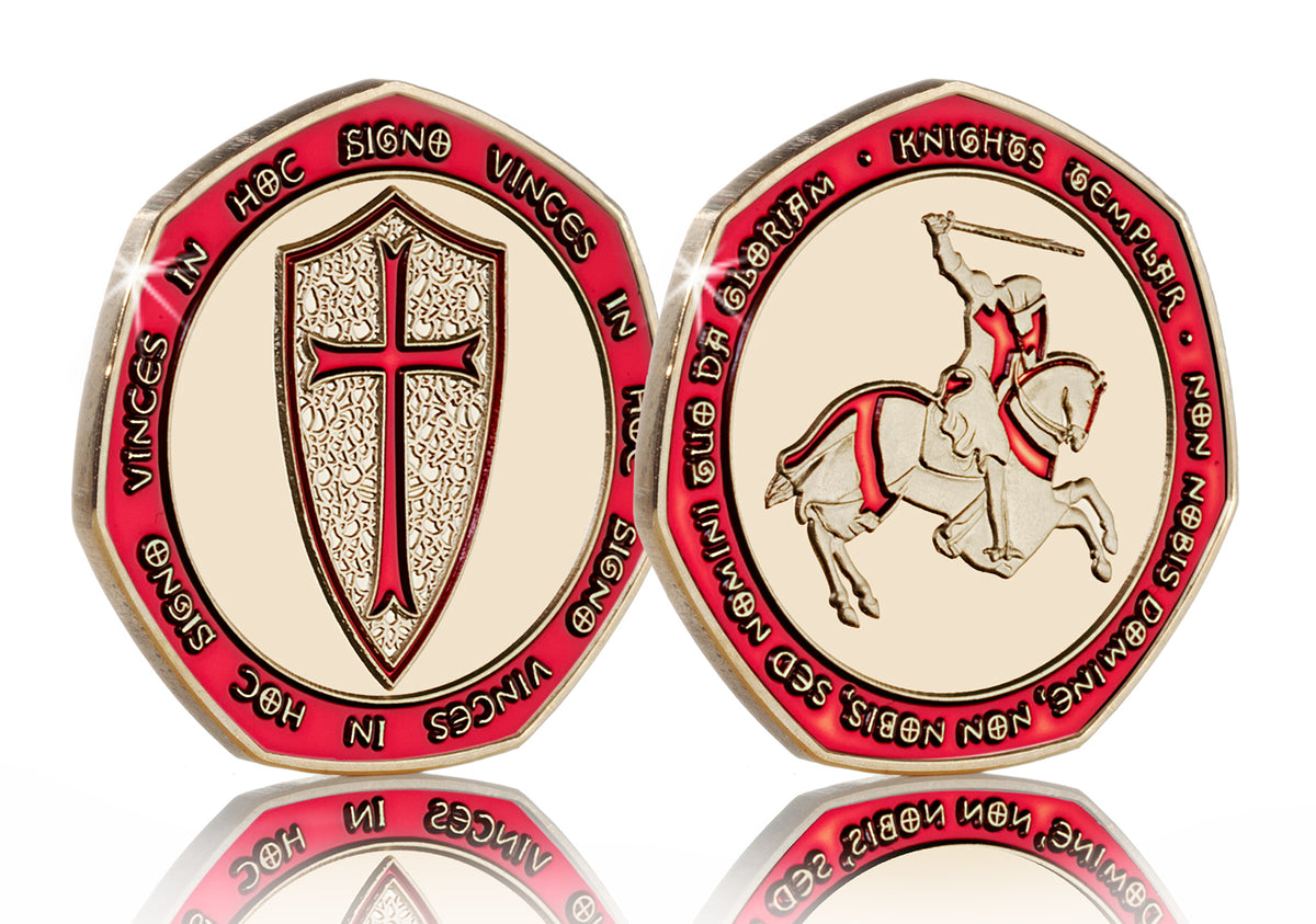 Knights Templar - 24ct Gold with Red Enamel – The Commemorative Coin ...