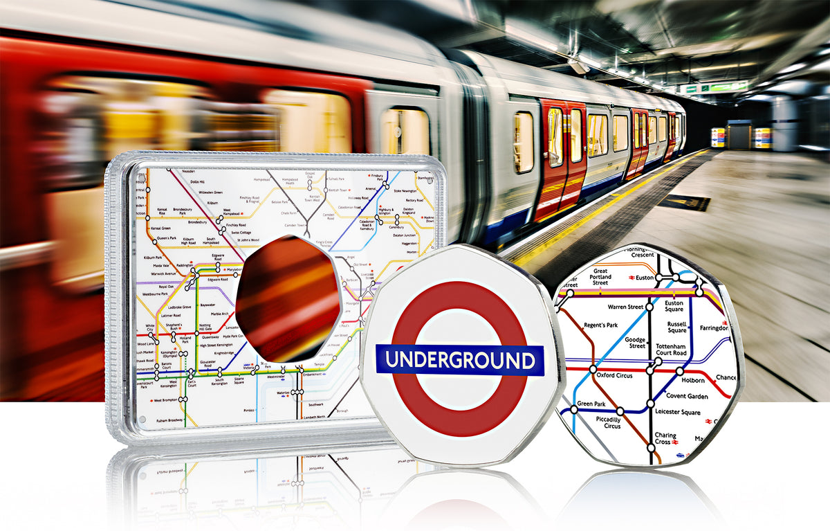 London Underground Official Full Colour Commemorative in Case - Silver ...