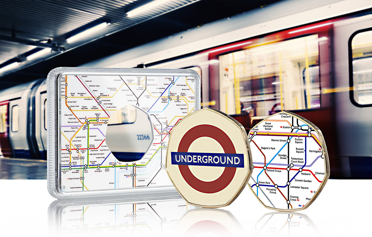 London Underground Official Full Colour Commemorative in Case - 24ct G ...