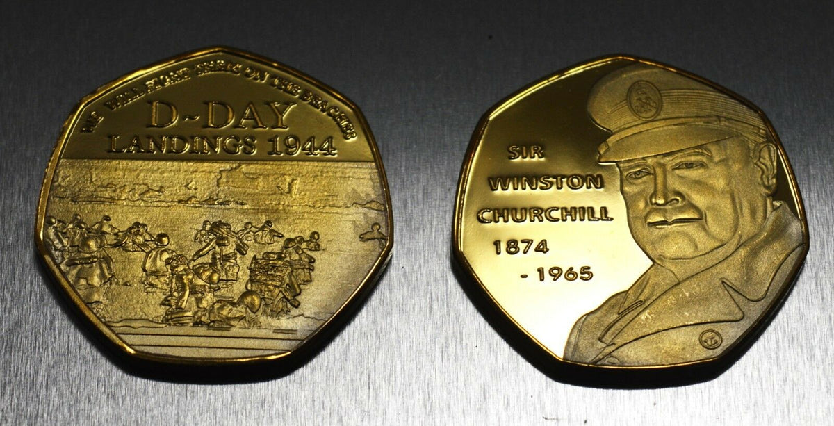 Winston Churchill, D-DAY - 24ct Gold – The Commemorative Coin Company
