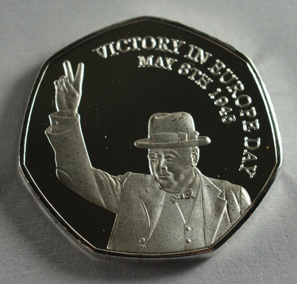 Winston Churchill, VE DAY - Silver – The Commemorative Coin Company
