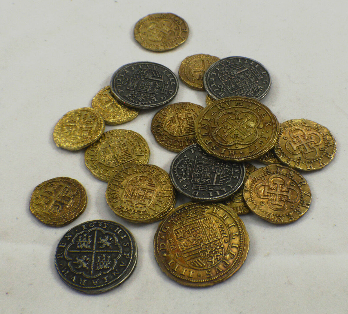 Collection of 20 Spanish Armada Gold/Silver Doubloons 1588 – The ...